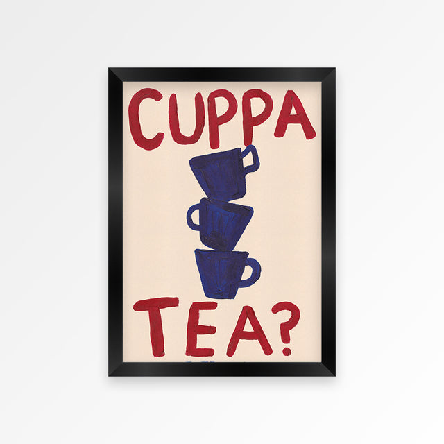 Cuppa Tea Hand Painted Print – Proper Good