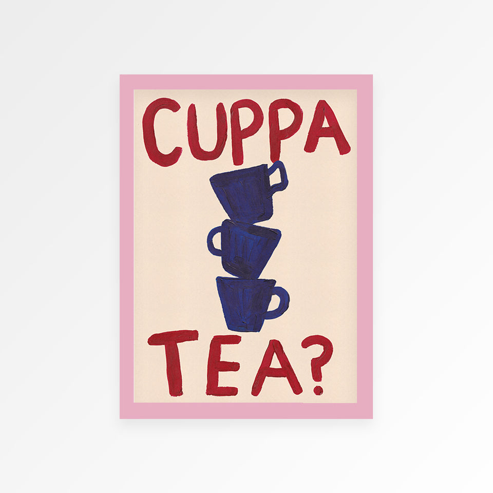 Cuppa Tea Hand Painted Print – Proper Good