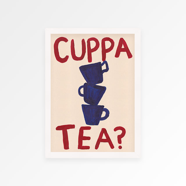 Cuppa Tea Hand Painted Print – Proper Good