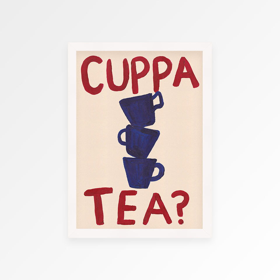 Cuppa Tea Hand Painted Print – Proper Good