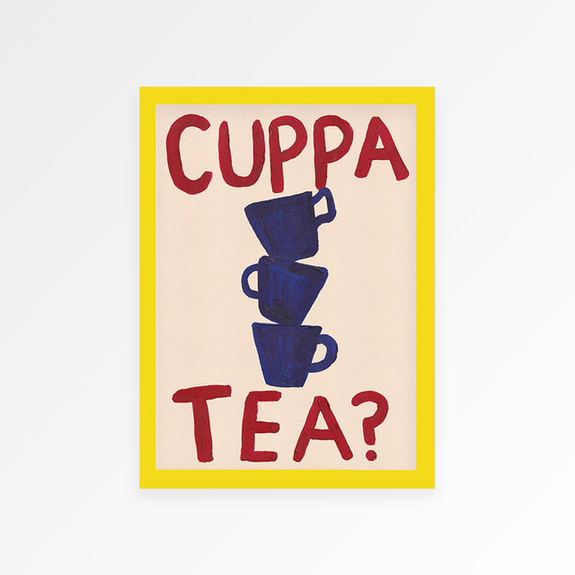 Cuppa Tea Hand Painted Print – Proper Good